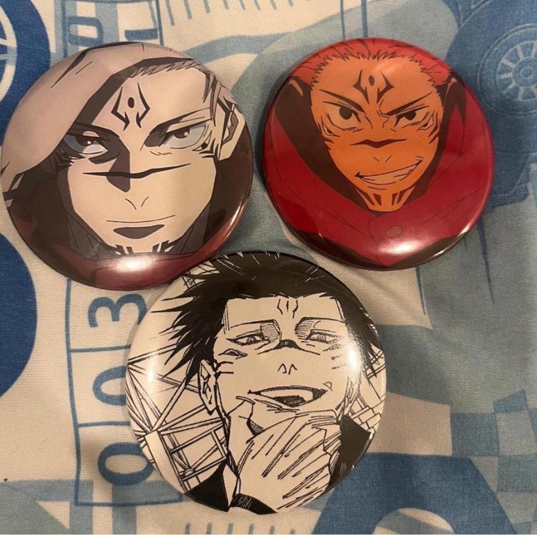 Ryomen Sukuna Jujutsu Kaisen Pins - Etsy
