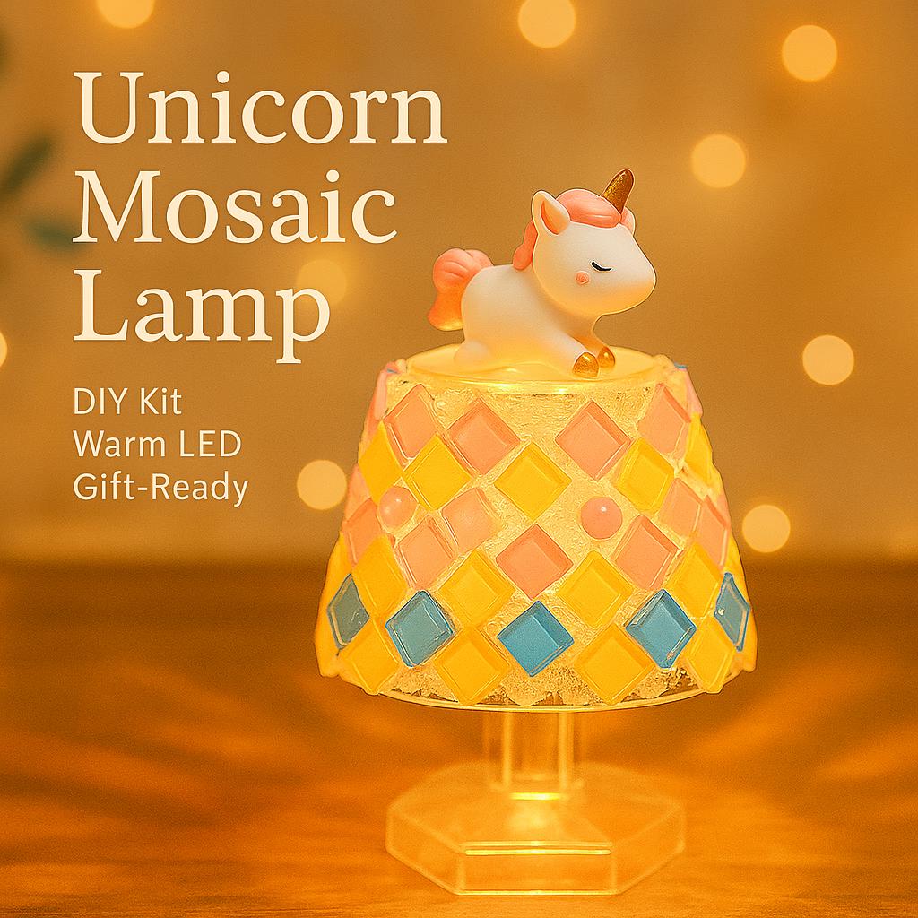 DIY Mosaic Table Lamp Kit, LED Night Light Craft - Etsy
