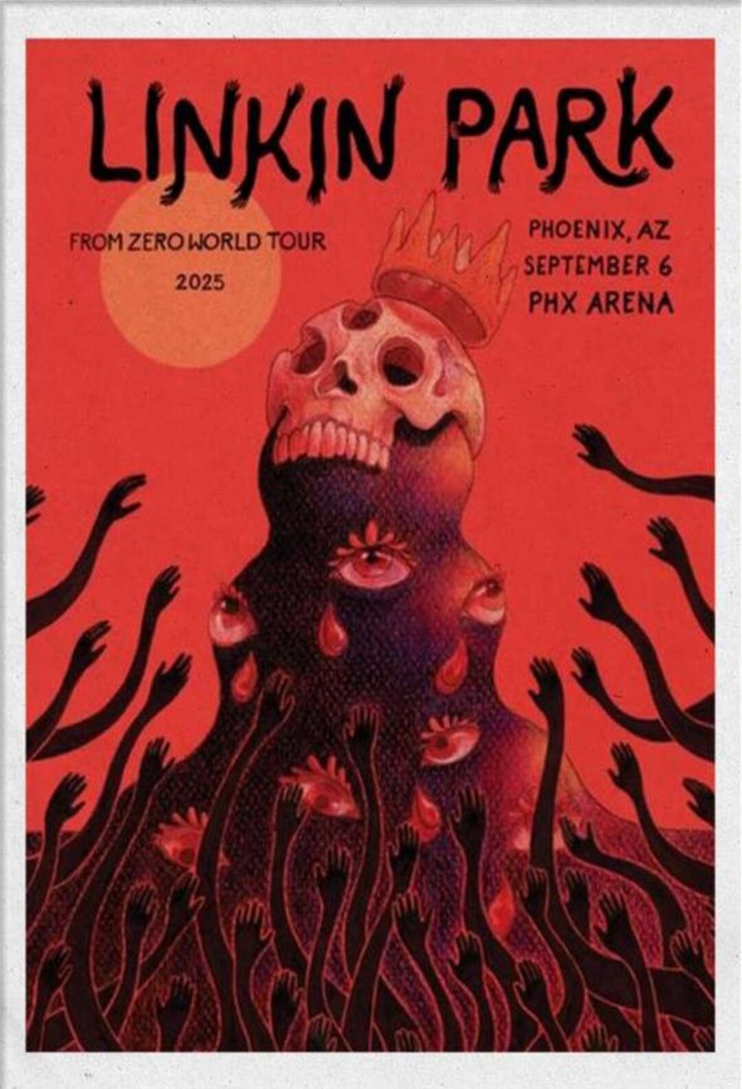 Linkin Park Poster Sept 6 2025 PHX Arena Phoenix AZ Concert - Etsy