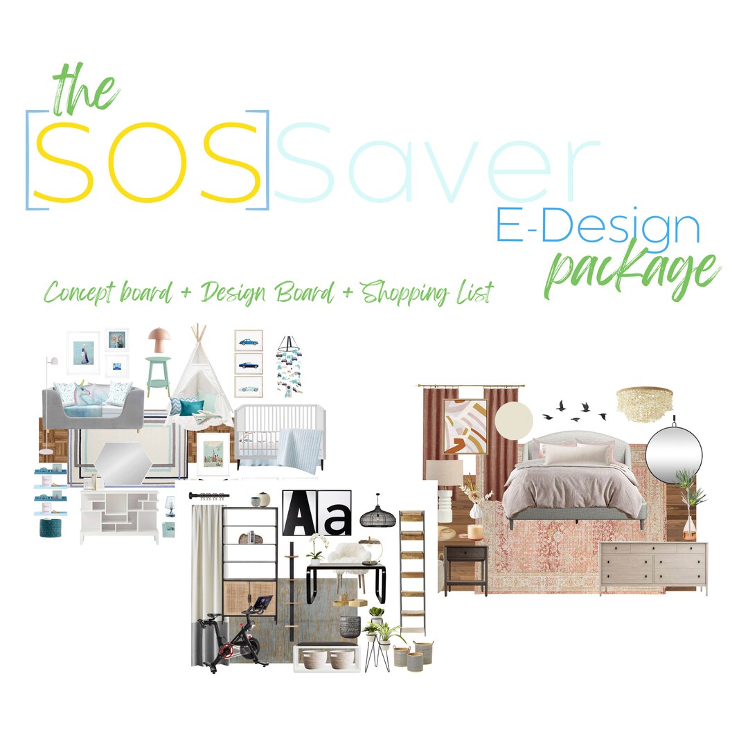 THE SOS SAVER E-design Package for One Room / Interior Room Design / Virtual Interior Design - Etsy