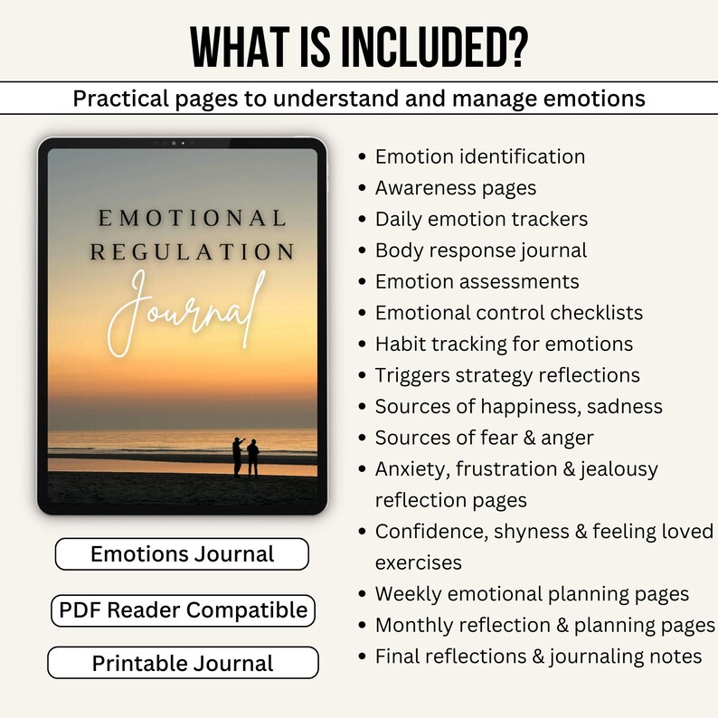 Focus and Stress Relief Workbook Bundle, ADHD Life Planner Printable ...