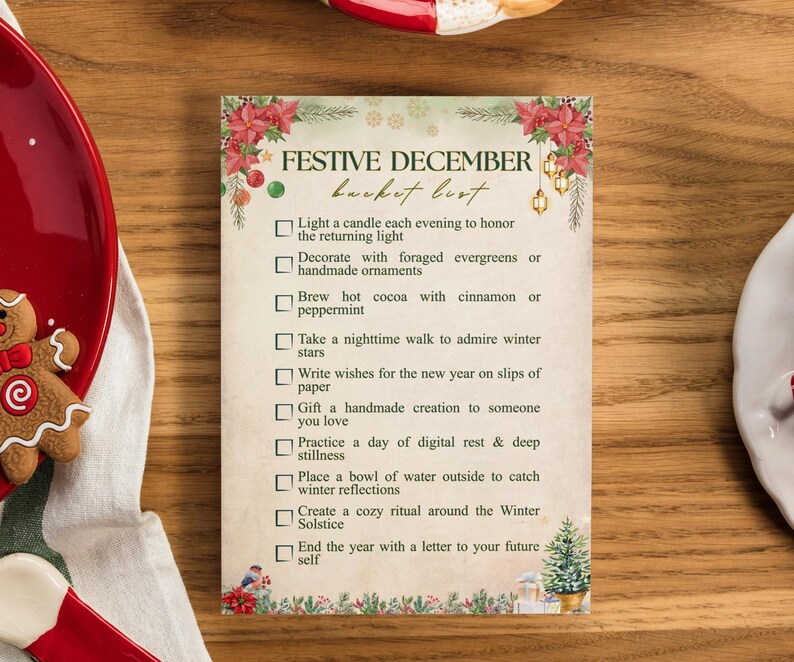 December Bucket List: Printable Christmas Activities, Family To-do ...