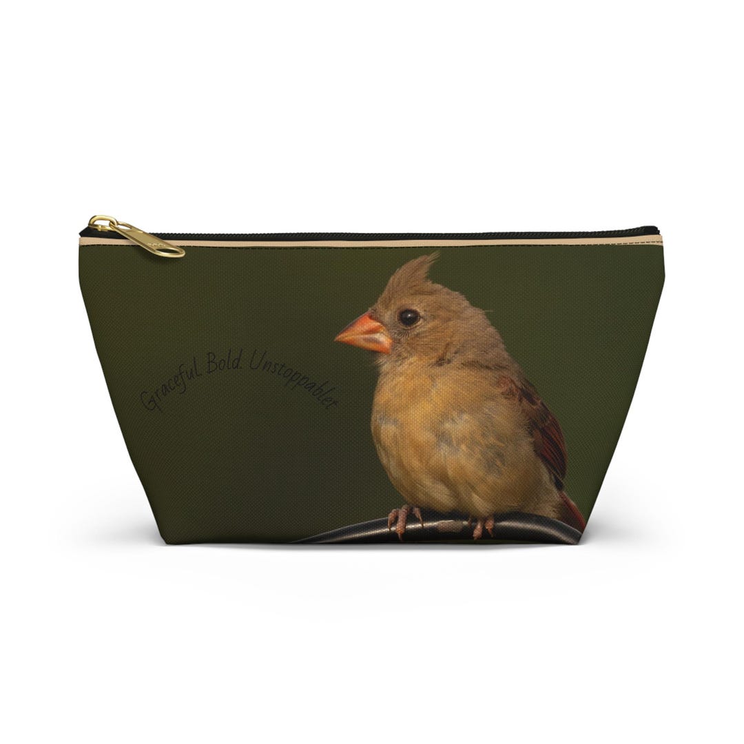 Cardinal Bird Accessory Pouch, Vibrant Colors, Travel Makeup Bag - Etsy