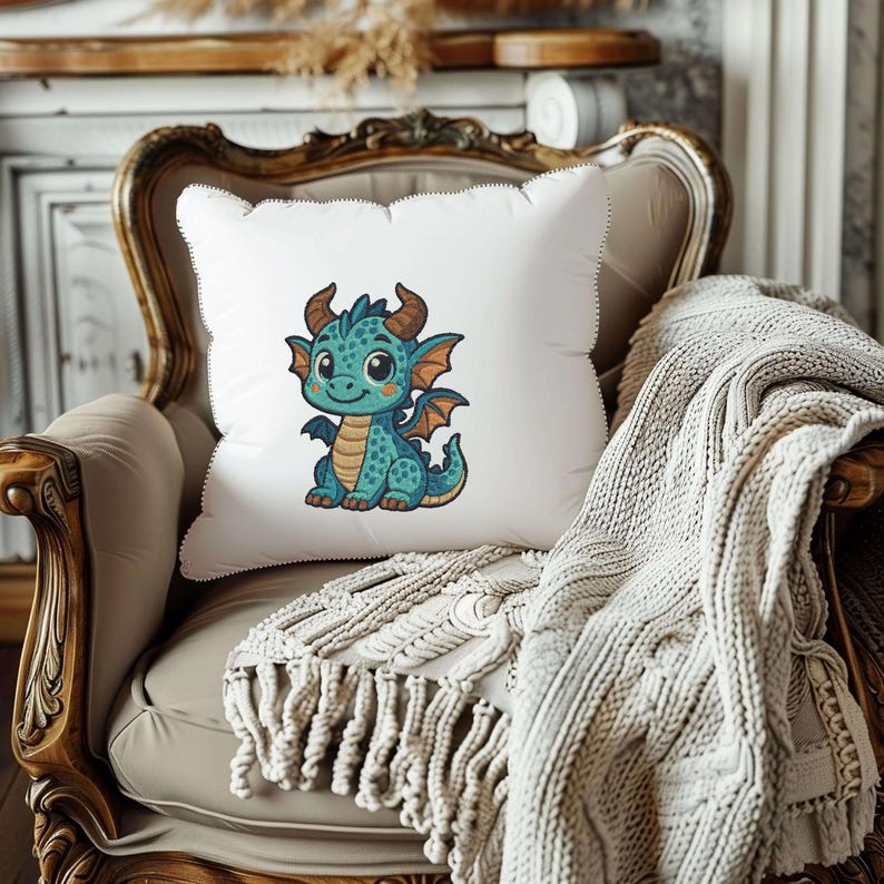 Cute Dragon Machine Embroidery Designs Baby Dragon Embroidery Flying ...