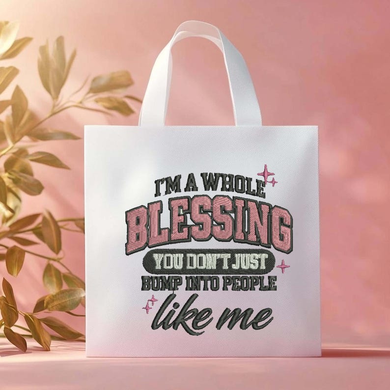 I'm A Whole Blessing Machine Embroidery Designs Jesus Faith Blessed is ...