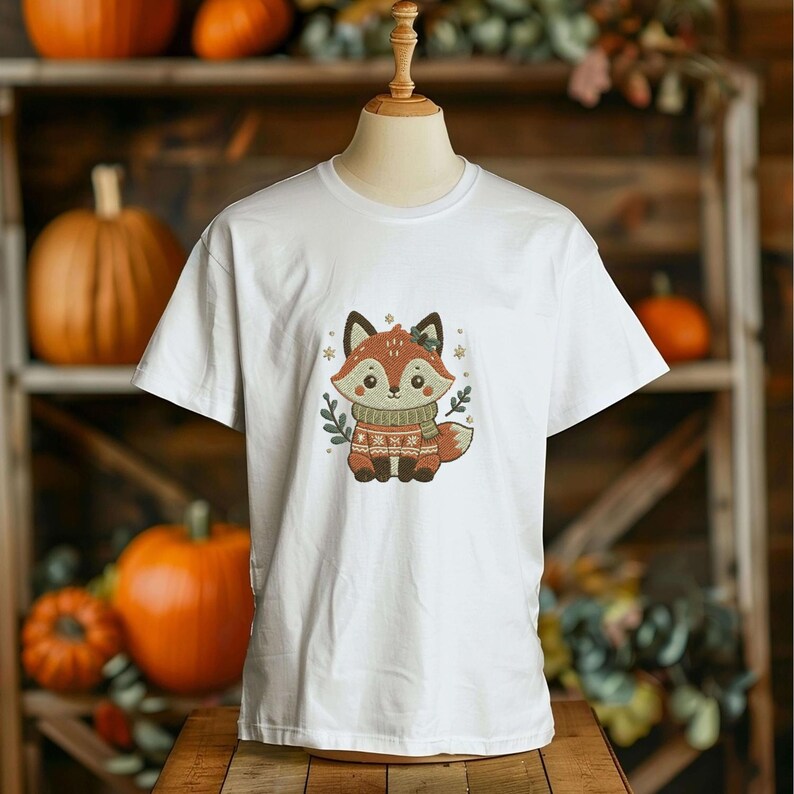 Floral Fox Embroidery Machine Design Bundle Cute Fox Embroidery Design ...