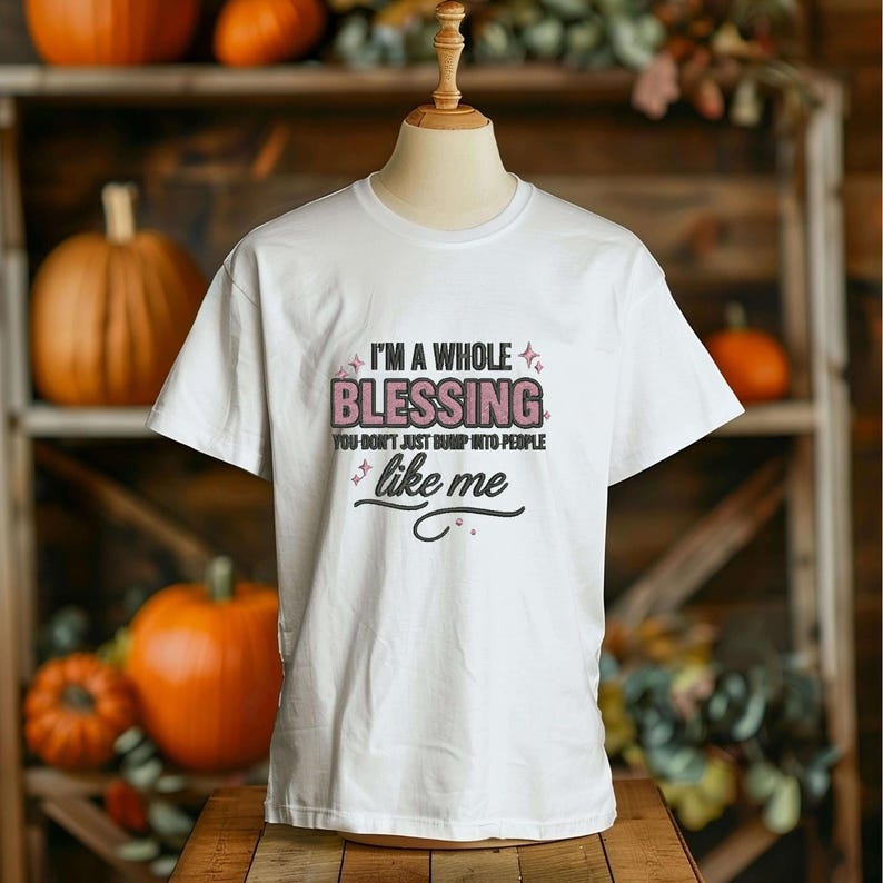 I'm A Whole Blessing Machine Embroidery Designs Jesus Faith Blessed is ...