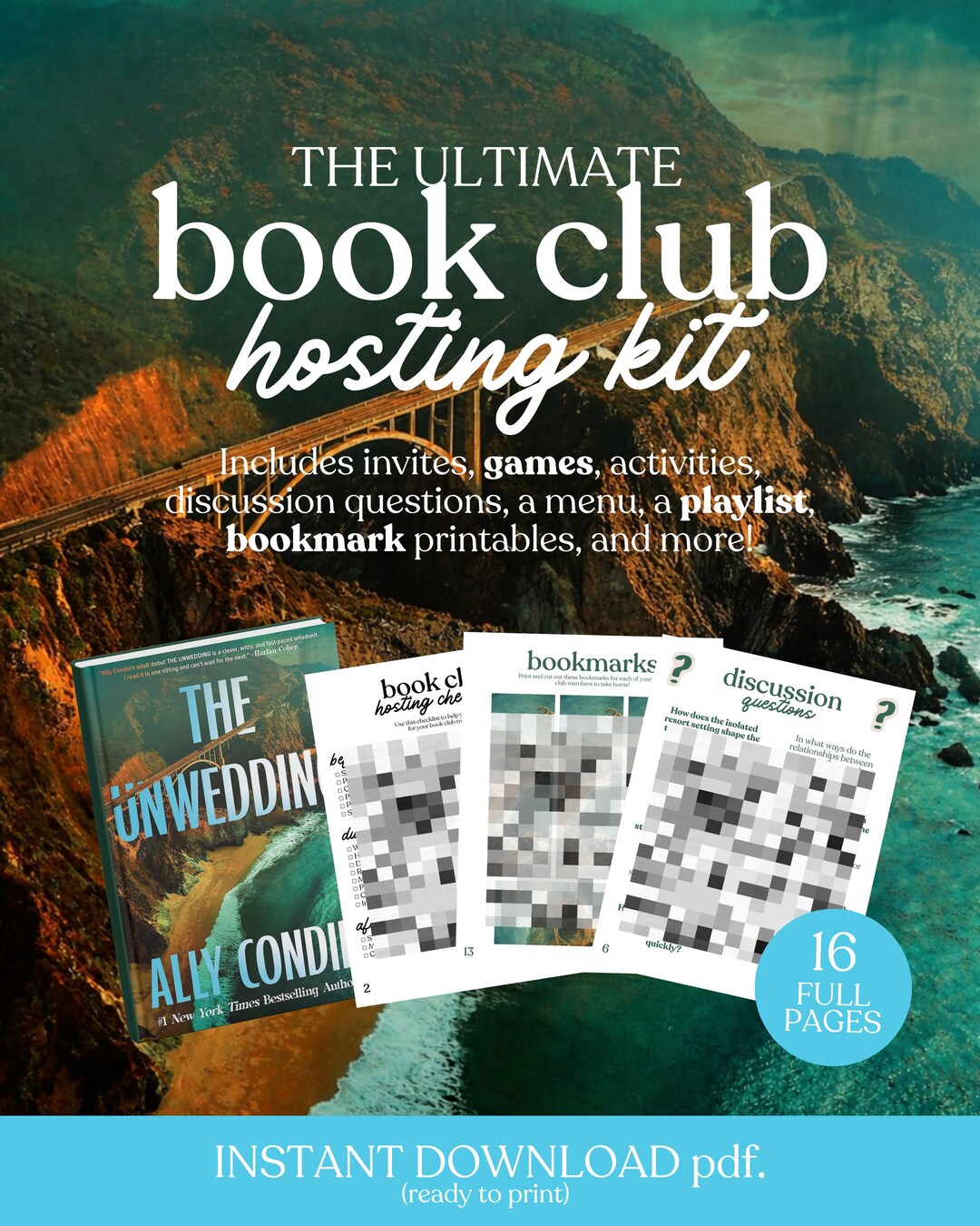 The Unwedding Book Club Hosting Kit || Printable Discussion Questions ...