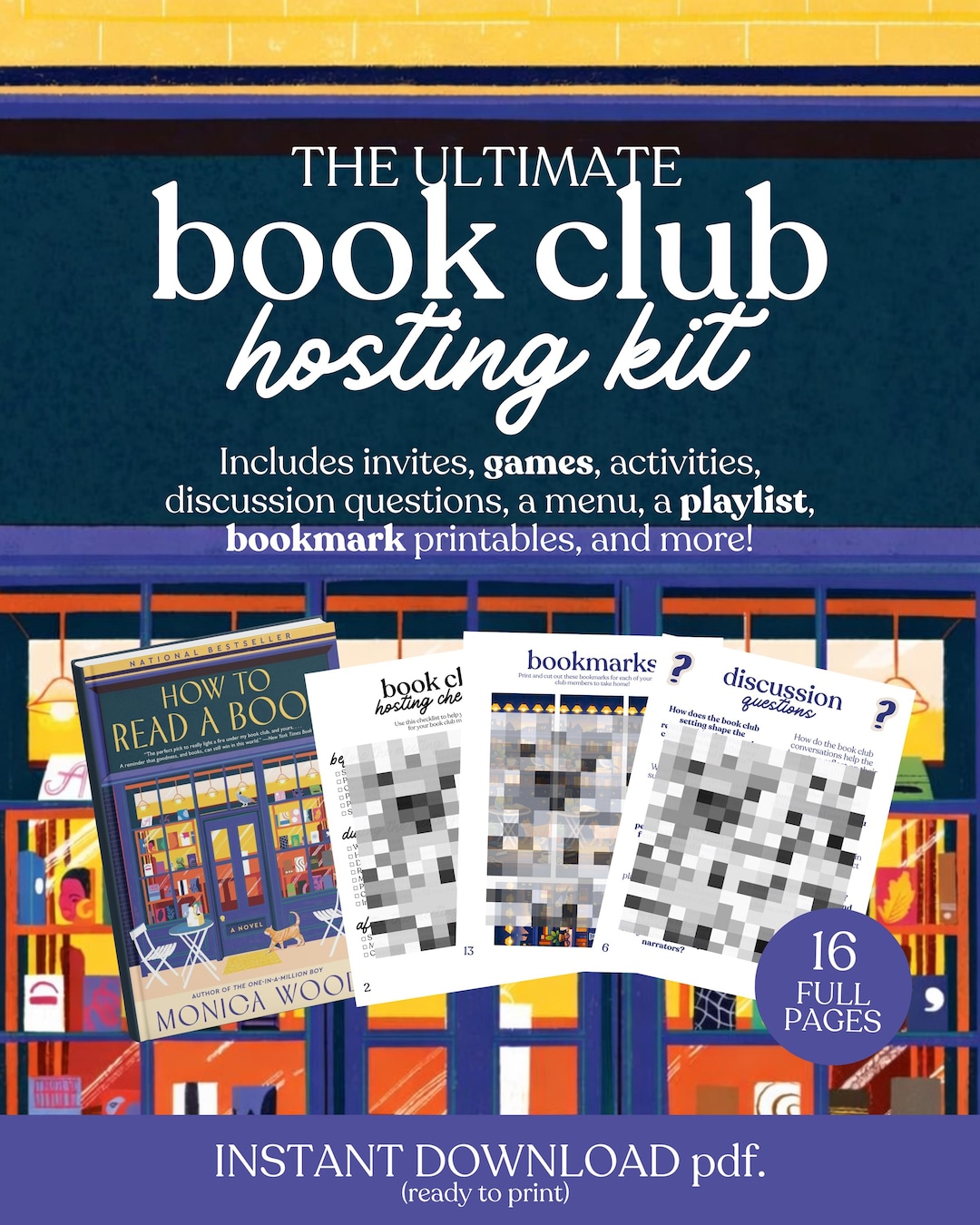 How to Read a Book Book Club Hosting Kit || Printable Discussion ...
