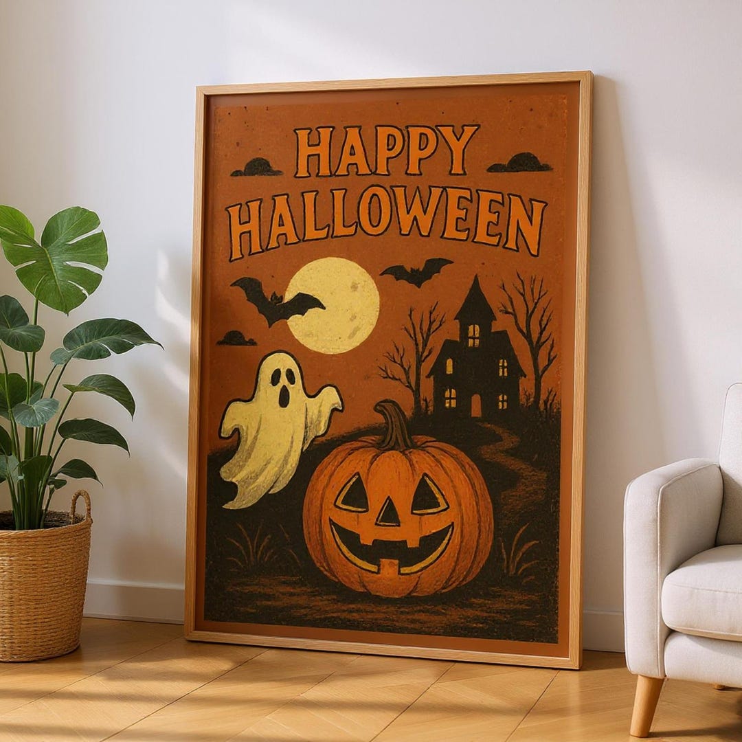 Spooktacular Halloween Wall Art Poster - Surreal & Stylish Home Decor ...
