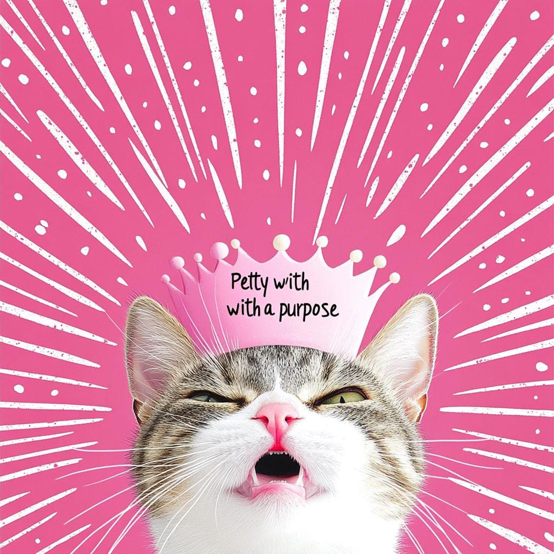 Petty Cat Meme Sticker: Funny Tabby Laptop Decal (digital Download) - Etsy