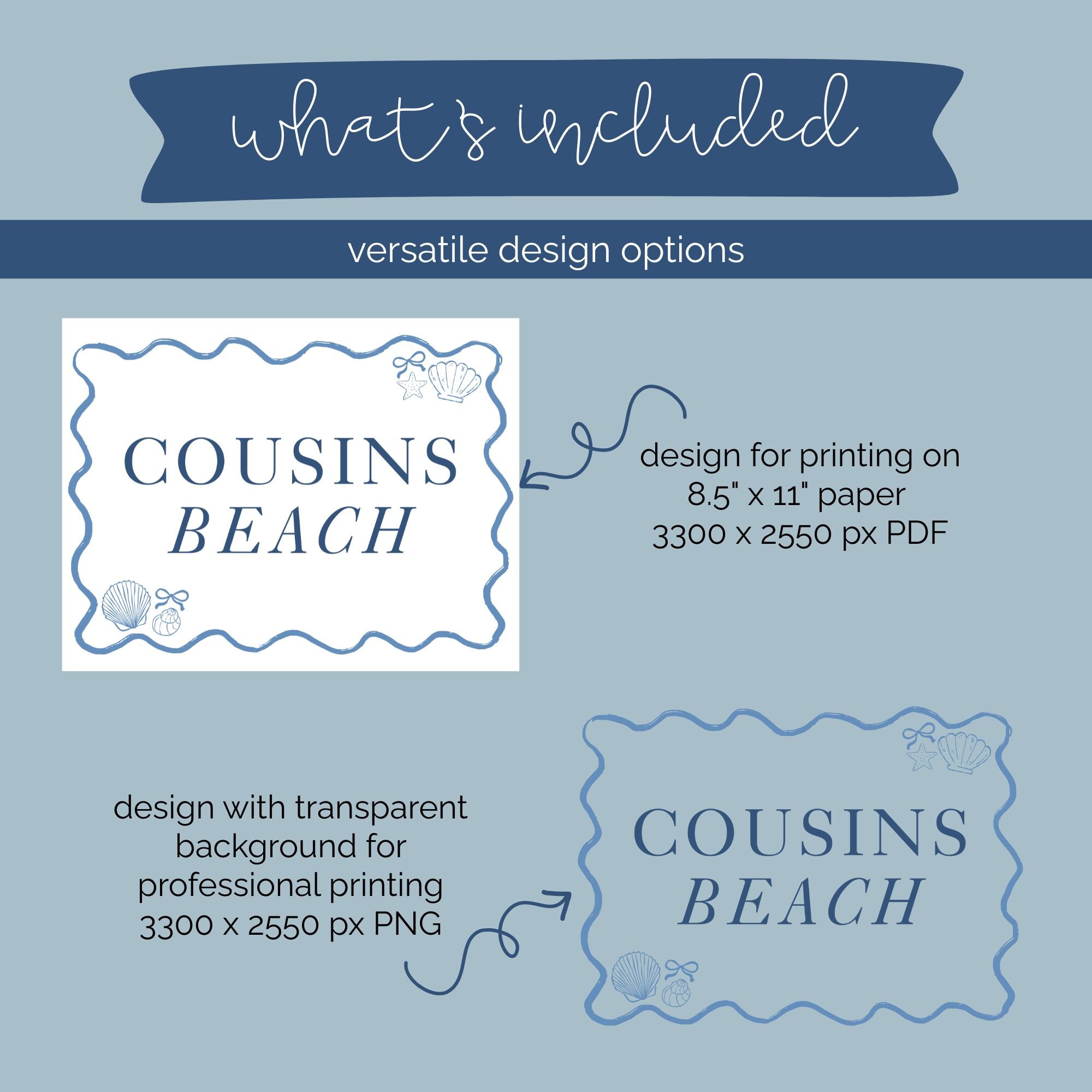 The Summer I Turned Pretty TSITP Cousins Beach Signs | Digital Download ...