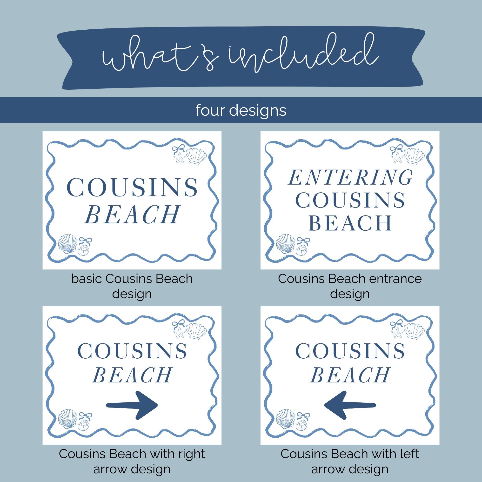 The Summer I Turned Pretty TSITP Cousins Beach Signs | Digital Download ...