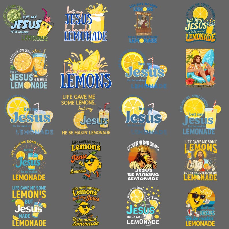Life Gave Me Some Lemons but My Jesus Makes Lemonade PNG, Christian ...