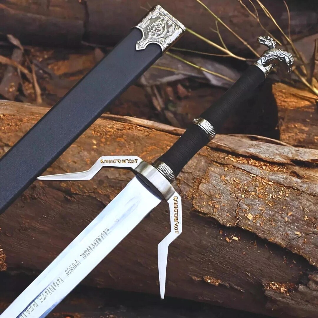 Witcher 3 Feline Sword Replica | Hand-forged Viking Sword Steel Blade ...