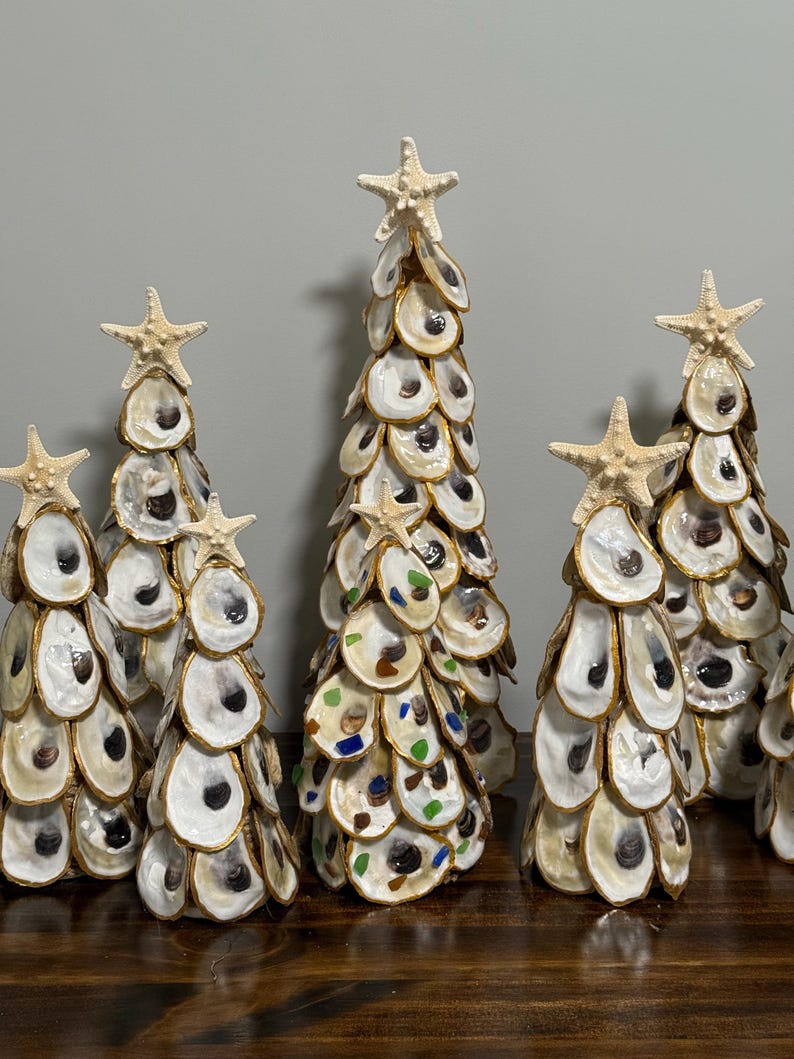 Christmas Oyster Trees - Etsy