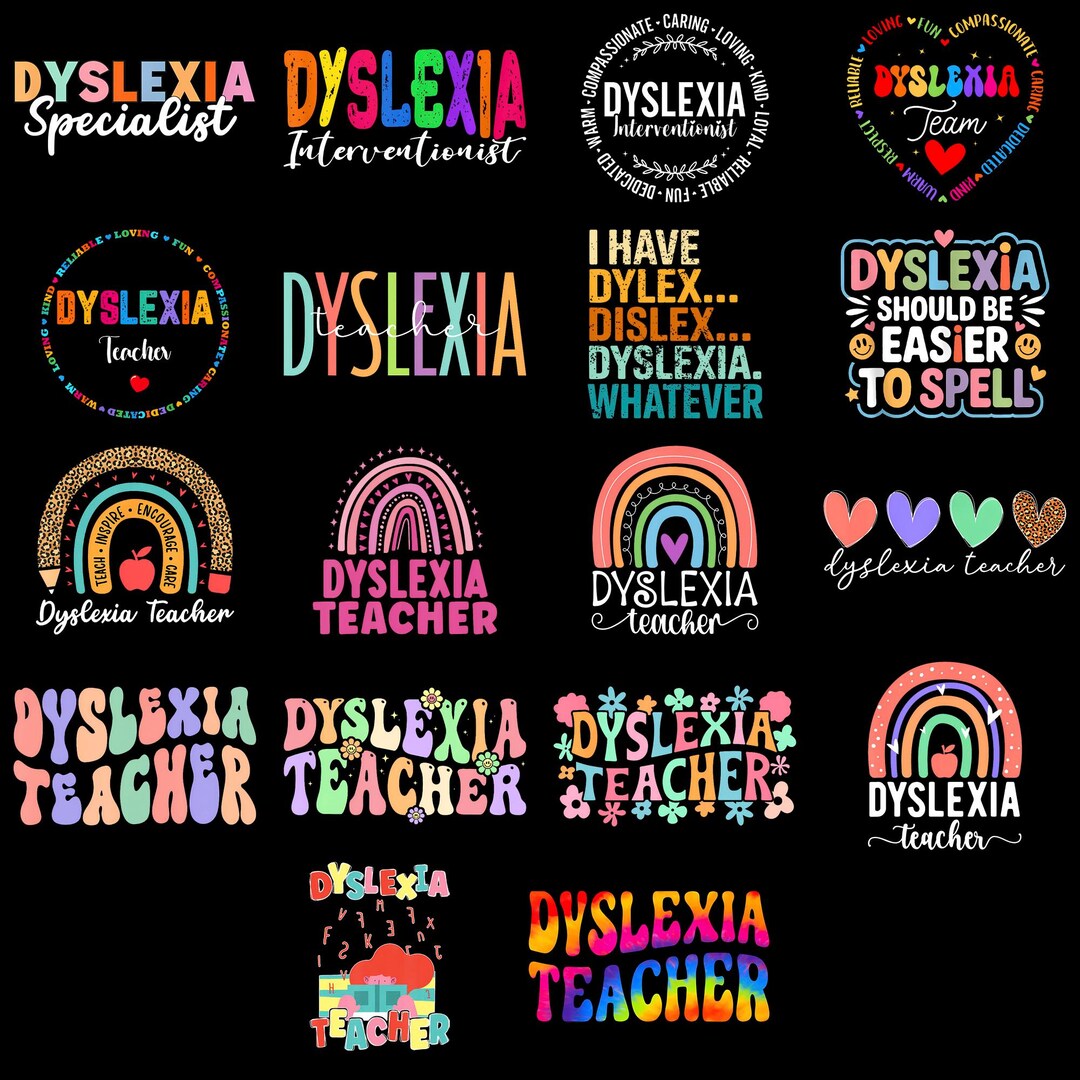 Dyslexia Teacher PNG, Dyslexia Therapist Sublimation, Neurodiversity ...