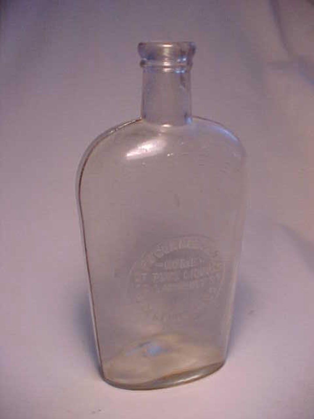 C1890s P. O'connor Home of Pure Liquors Lawrence, Mass. Pint Strap Side ...