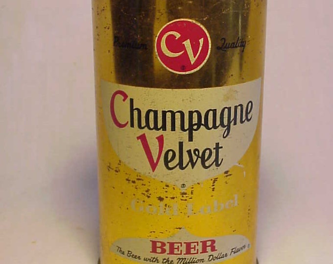 C1950s Champagne Velvet Gold Label Beer Terre Haute Brewing Co. Terre ...