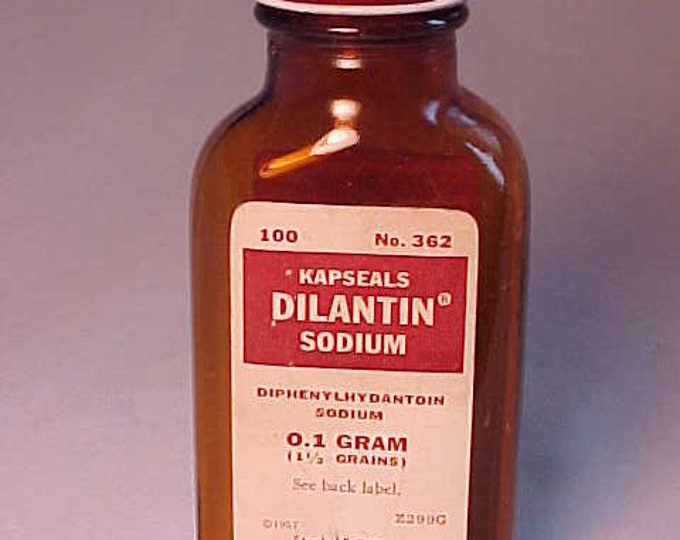 1957 100 No. 362 Kapseals Dilantin Sodium Parke, Davis & Co. Detroit ...