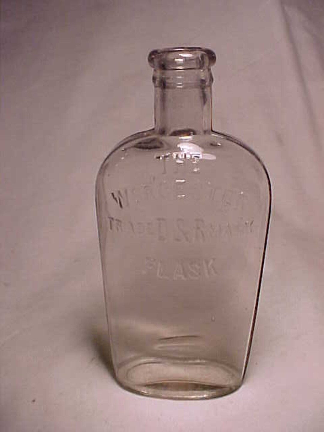 C1890s the Worcester Trade Mark D & R Flask Branch Union Made Pokeepsie ...
