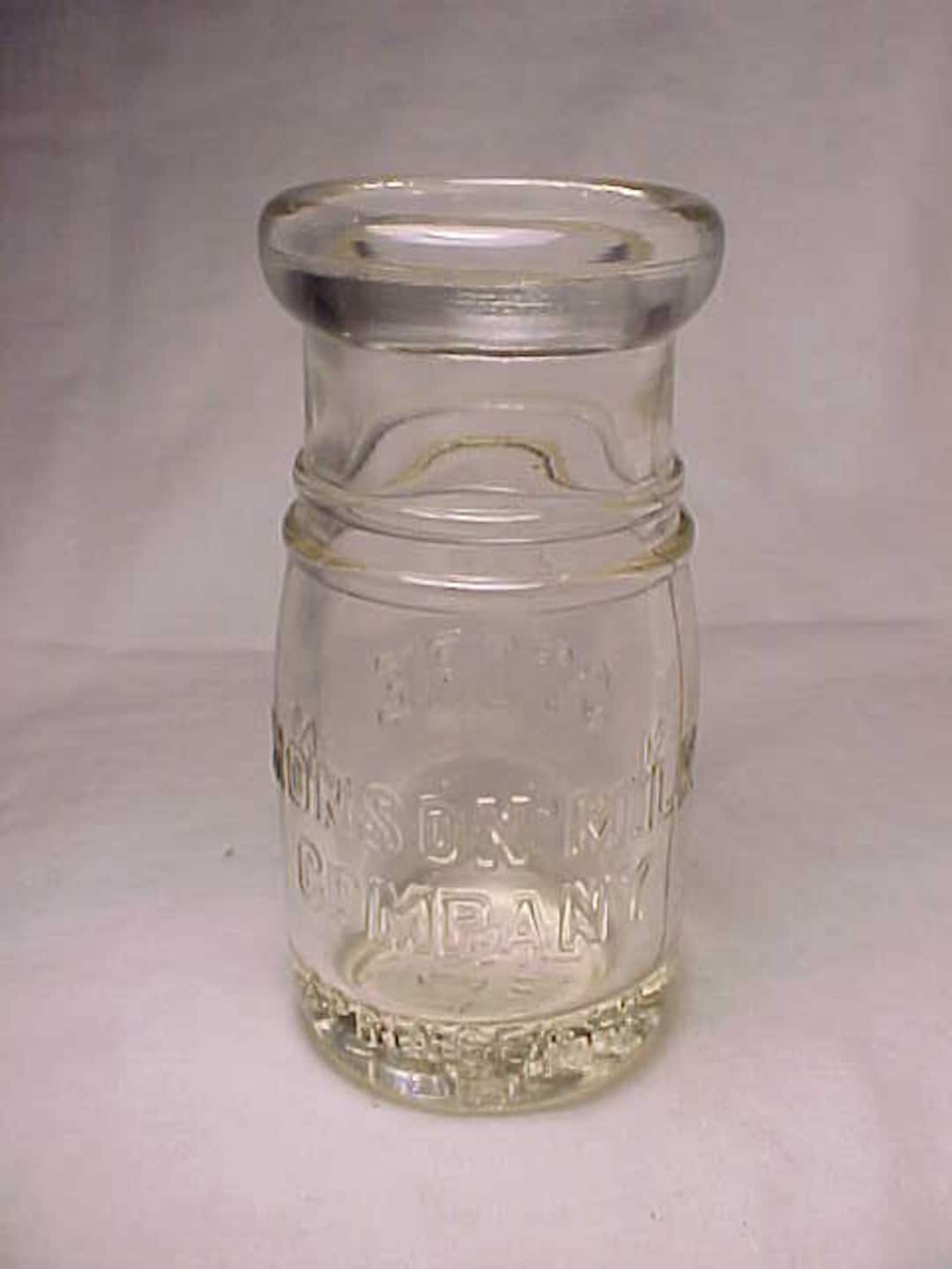 1927 Monson Milk Company Springfield, Mass., Store Bottle 1/4 Pint Gill ...
