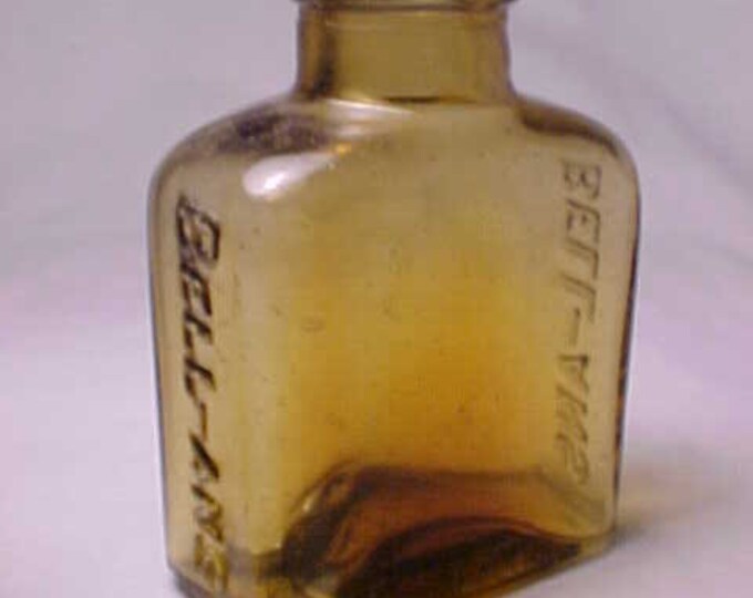 C1920s Bell Ans Orangeburg New York Pill Bottle, Brilliant Yellow Amber ...