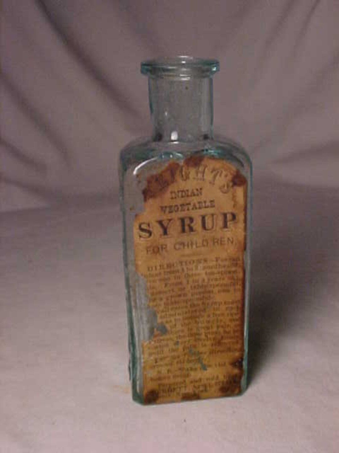 C1860s Dr. Wright's Indian Vegetable Syrup for Children Philadelphia ...