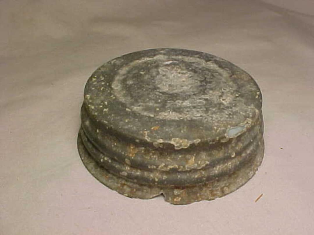 Original C1890 Boyd's Genuine Porcelain Lined Hero Cross Lid for Mason ...