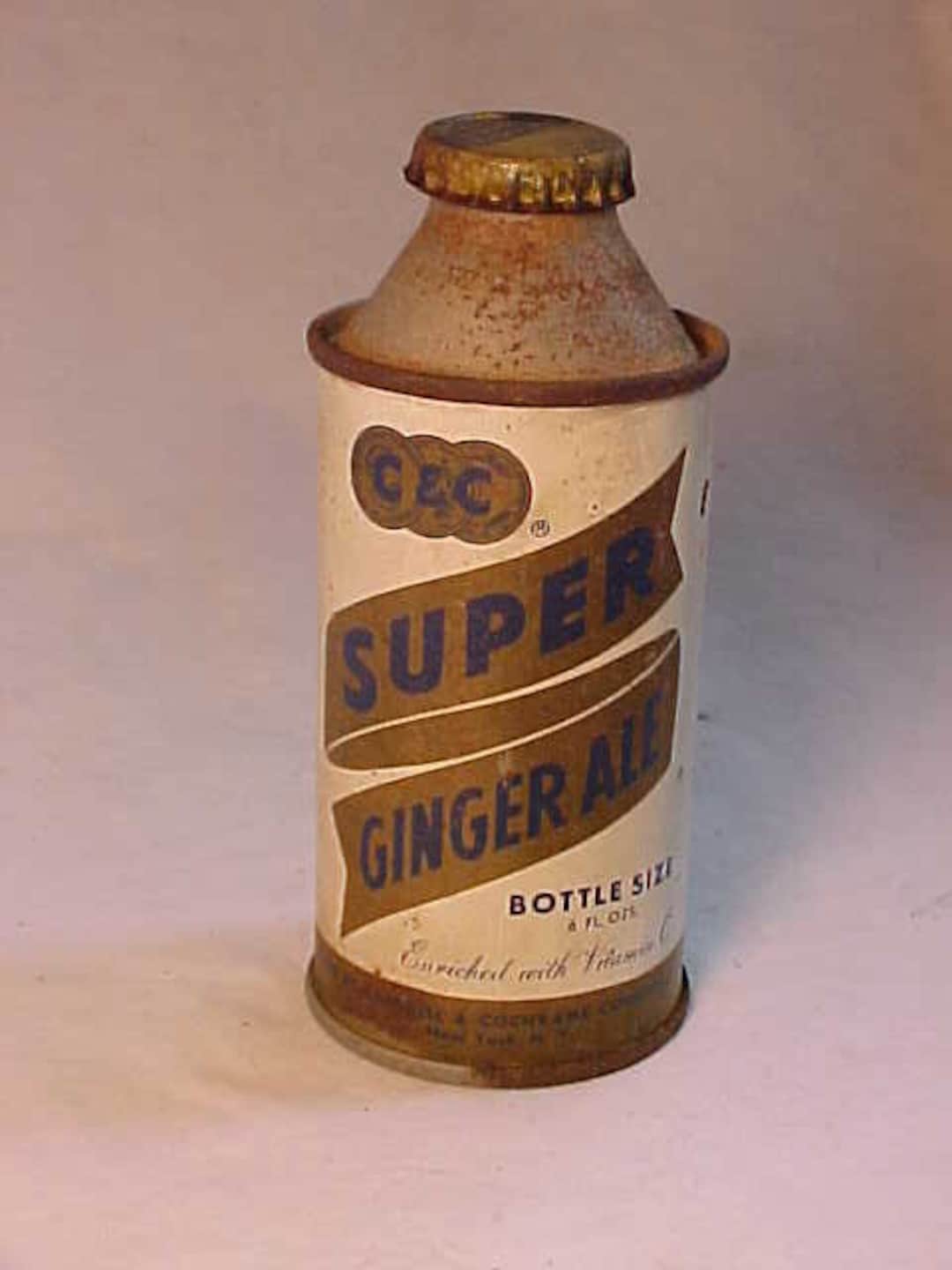 C1950s C & C Super Ginger Ale Bottle Size Cantrell Cochrane New York, 6 ...