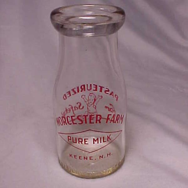 Vintage Milk Bottle - Etsy