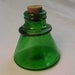 C1880s Carter's 76 Conical Cone Emerald Green Cork Top Blown Glass ...