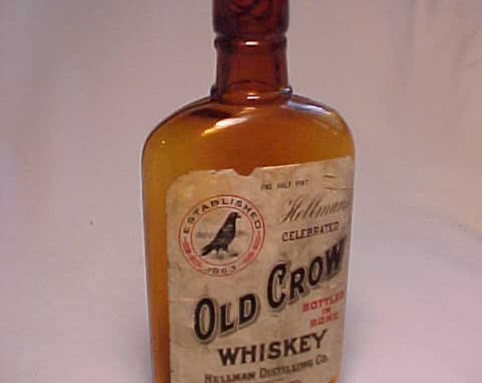 C1890-1910 Hellman's Celebrated Old Crow Whiskey Hellman Distilling Co ...