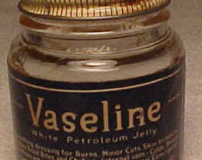 C1940s Blue Seal Vaseline Petroleum Jelly White Chesebrough Mfg ...