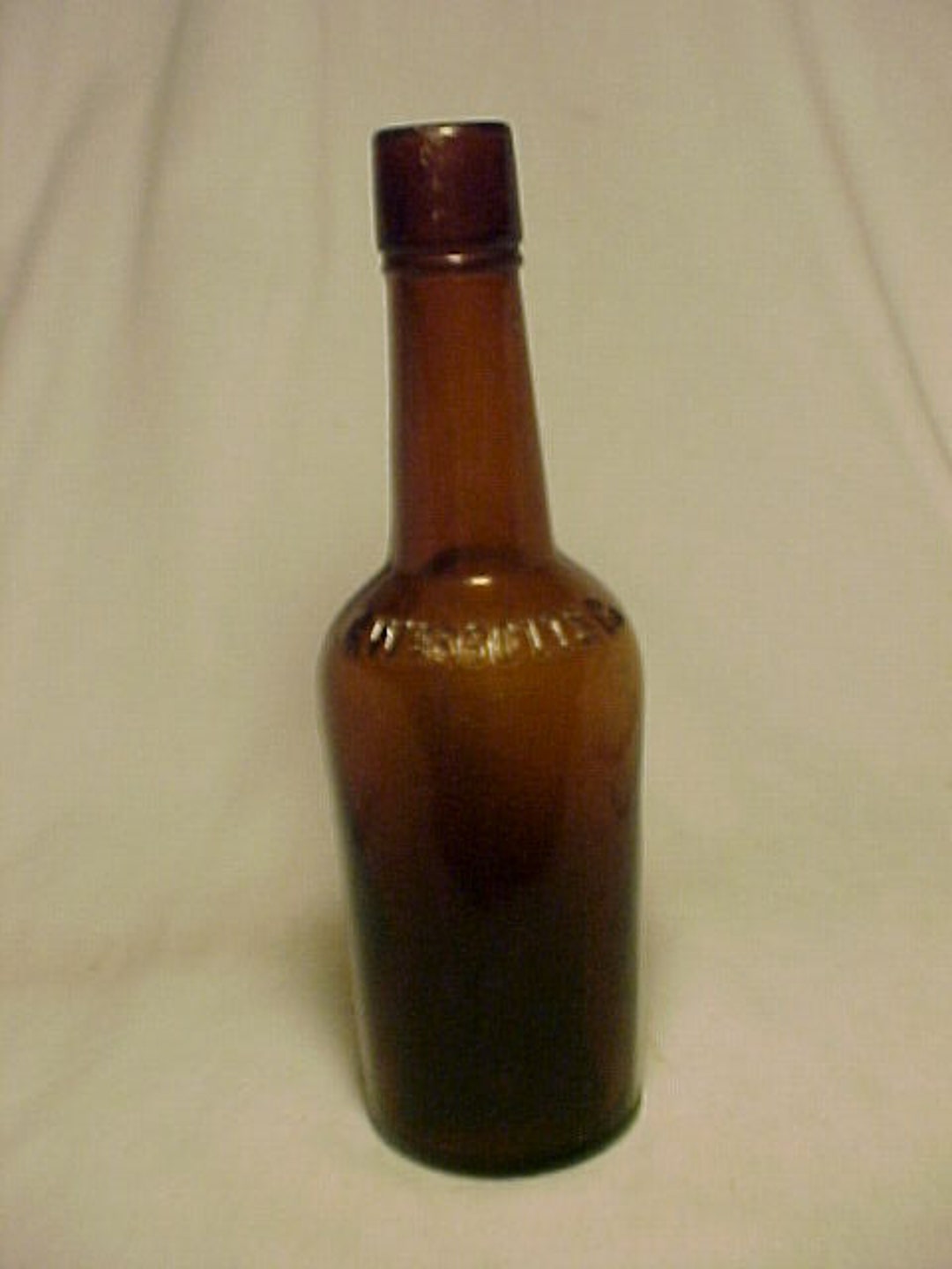 C1890s C. W. Abbott & Co. Bitters Baltimore, MD., Amber Cork Top ...