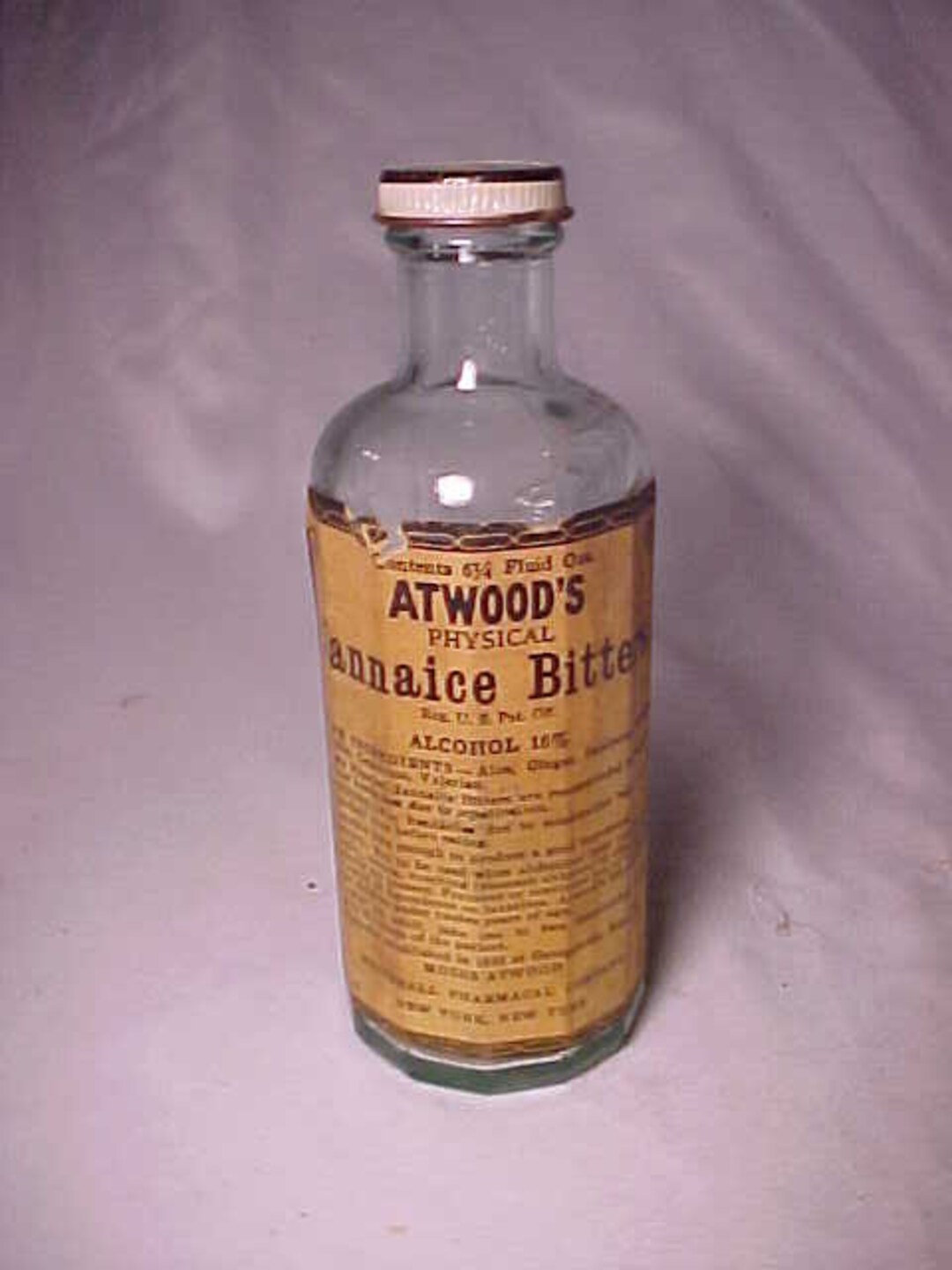 C1930s Atwood's Jannaice Bitters Moses Atwood Georgetown, Mass., Twist ...
