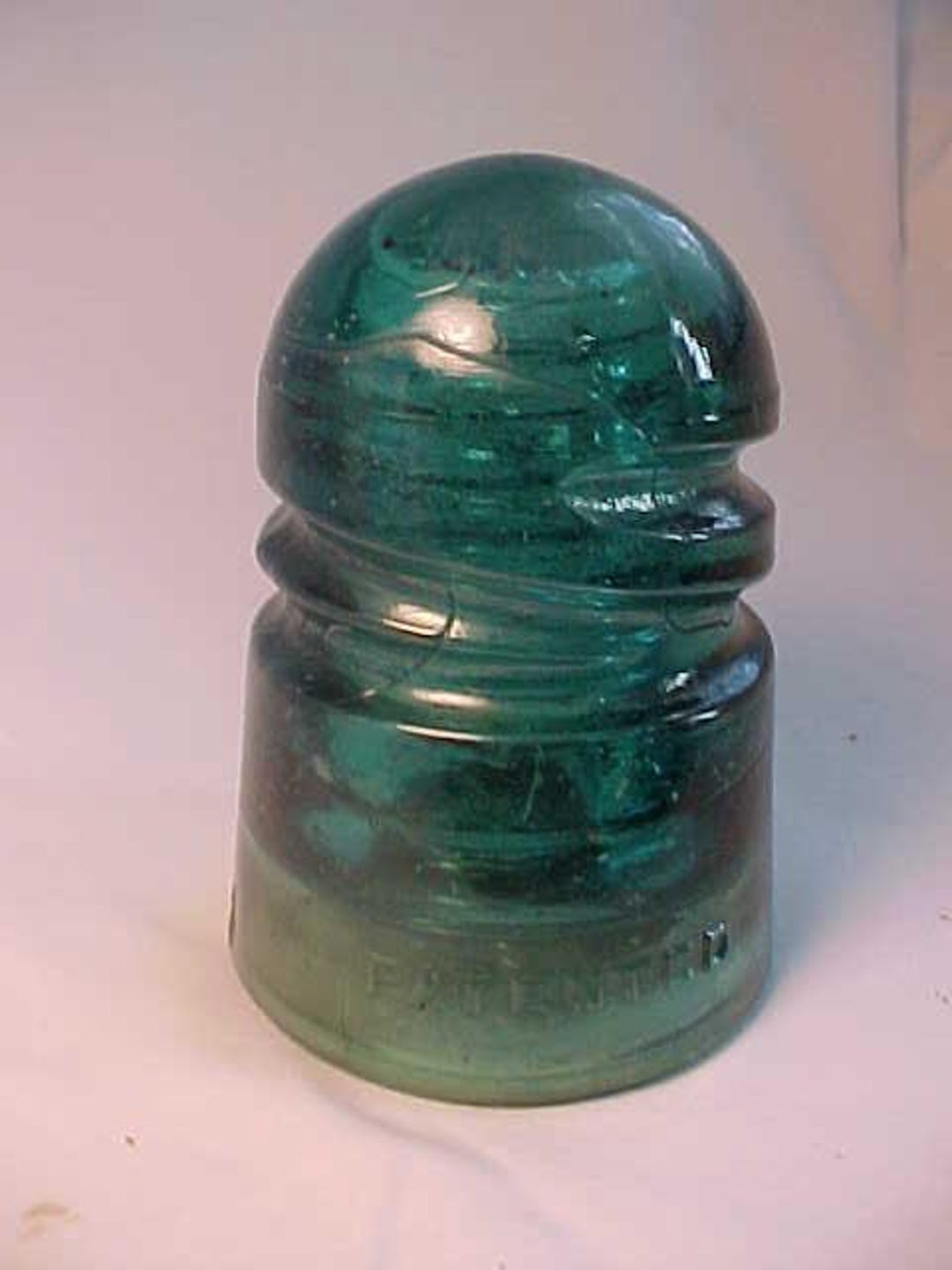 Patented Oct. 8th 1907 Aqua Glass Electric Telegraph Telephone Pole ...