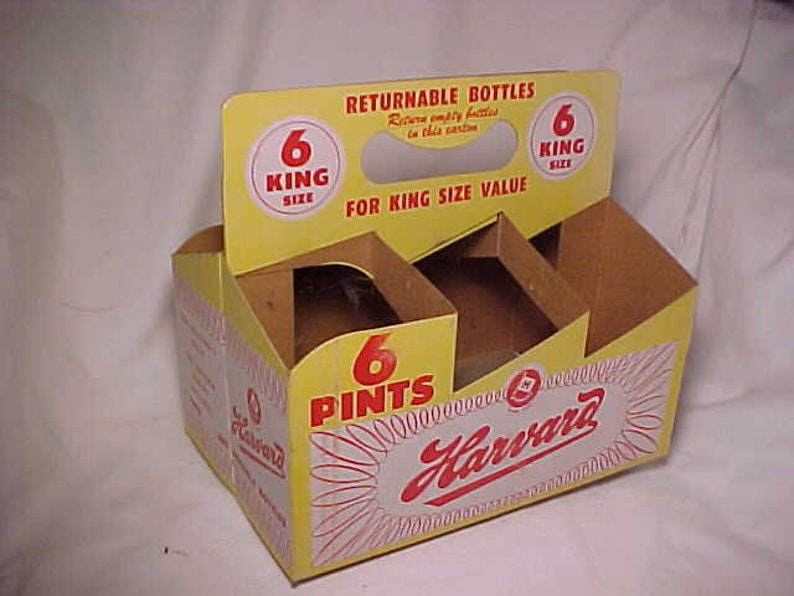 C1960s Harvard Ale Beer Harvard Brewery Lowell, Mass., Pint King Size ...
