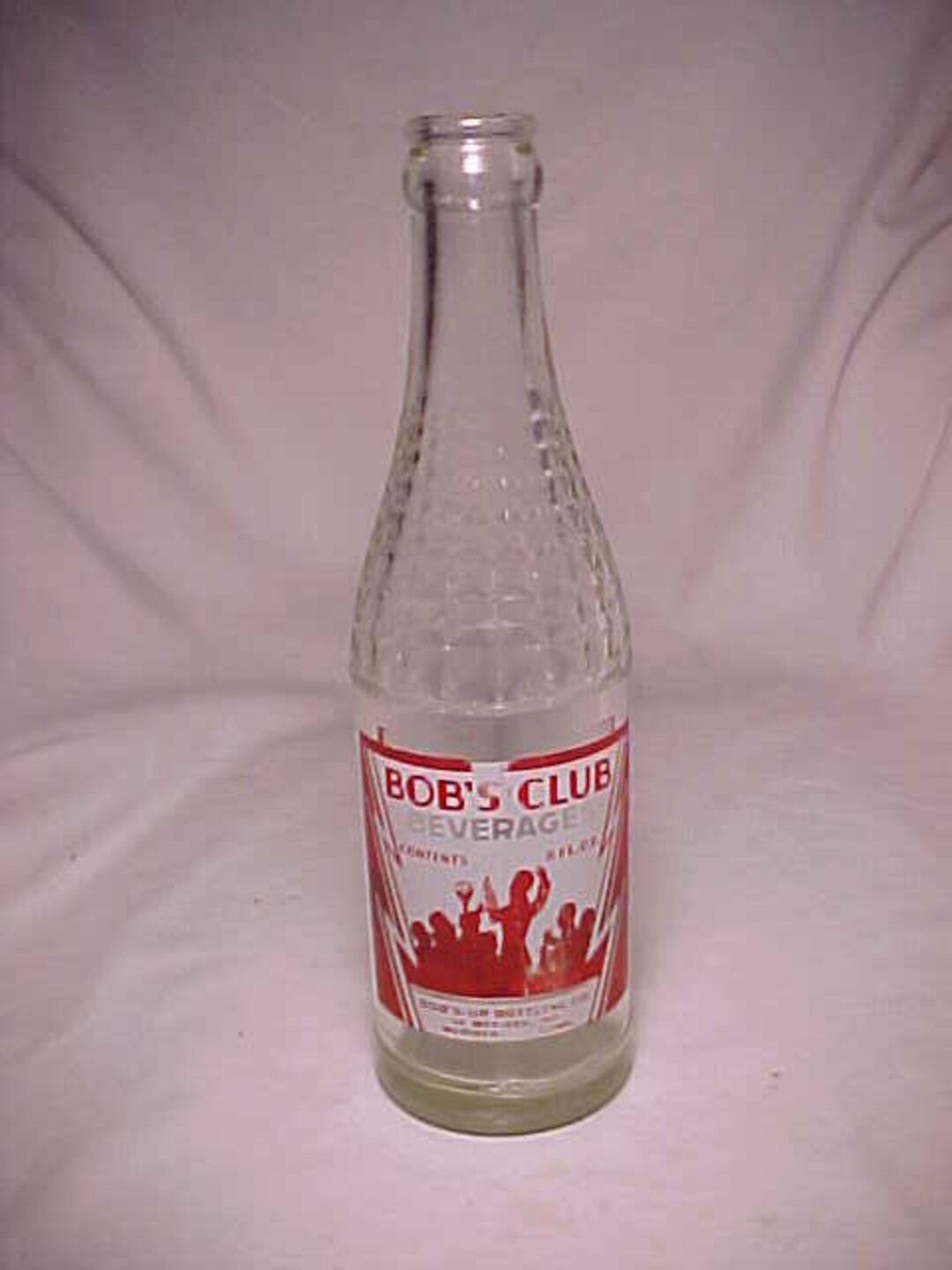 C1940s Bob's Club Beverages Bob's up Bottling Co. Meriden, Conn., Clear ...