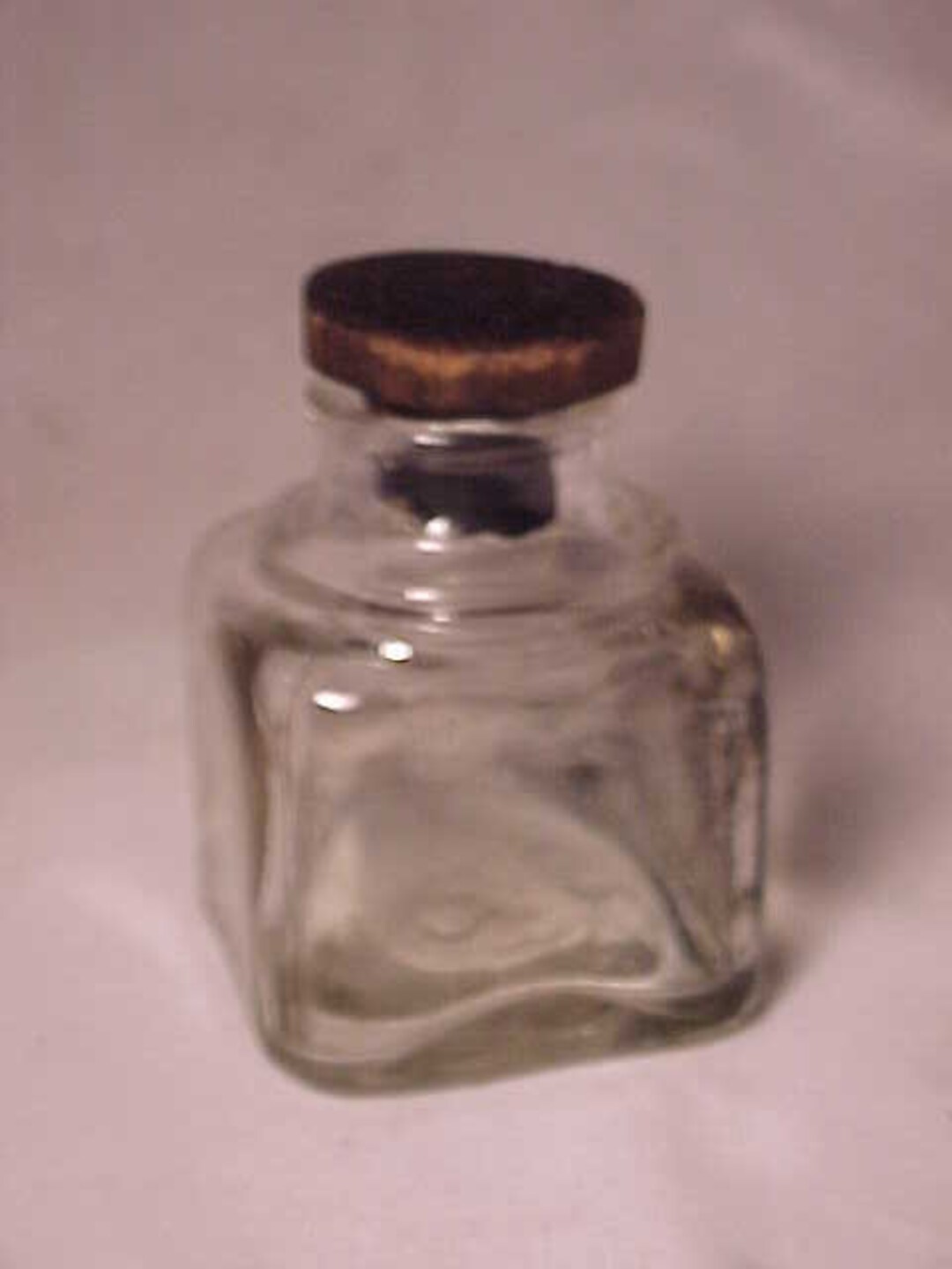 C1920s Ault & Wiborg Reflex Inks Cork Top Square Inkwell Ink Bottle ...