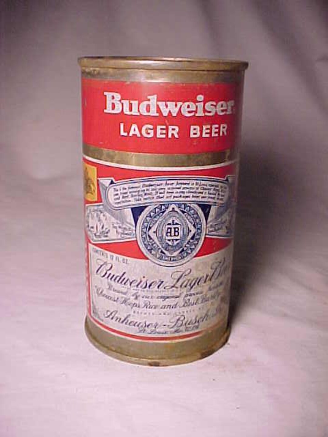 C1950s Budweiser Lager Beer Anheuser Busch St. Louis, MO., Split Label ...