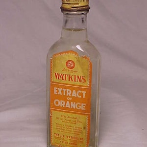 C1940s Watkin's Extract of Orange the J. R. Watkins Co. Winona, Minn ...
