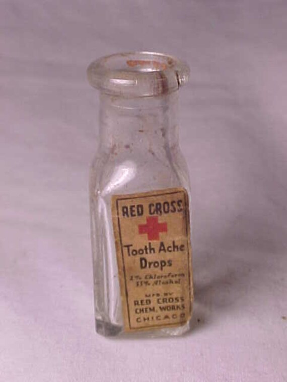 1920s Red Cross Toothache Drops Red Cross Chem. Works Chicago - Etsy