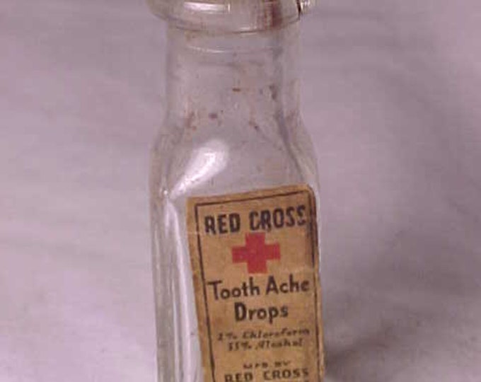1920s Red Cross Toothache Drops Red Cross Chem. Works Chicago, ILL ...