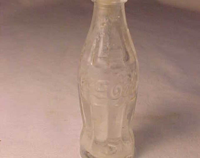 C1920-30 Mini Glass Coca Cola Soda Bottle ,embossed Crown Top Coke Coca ...