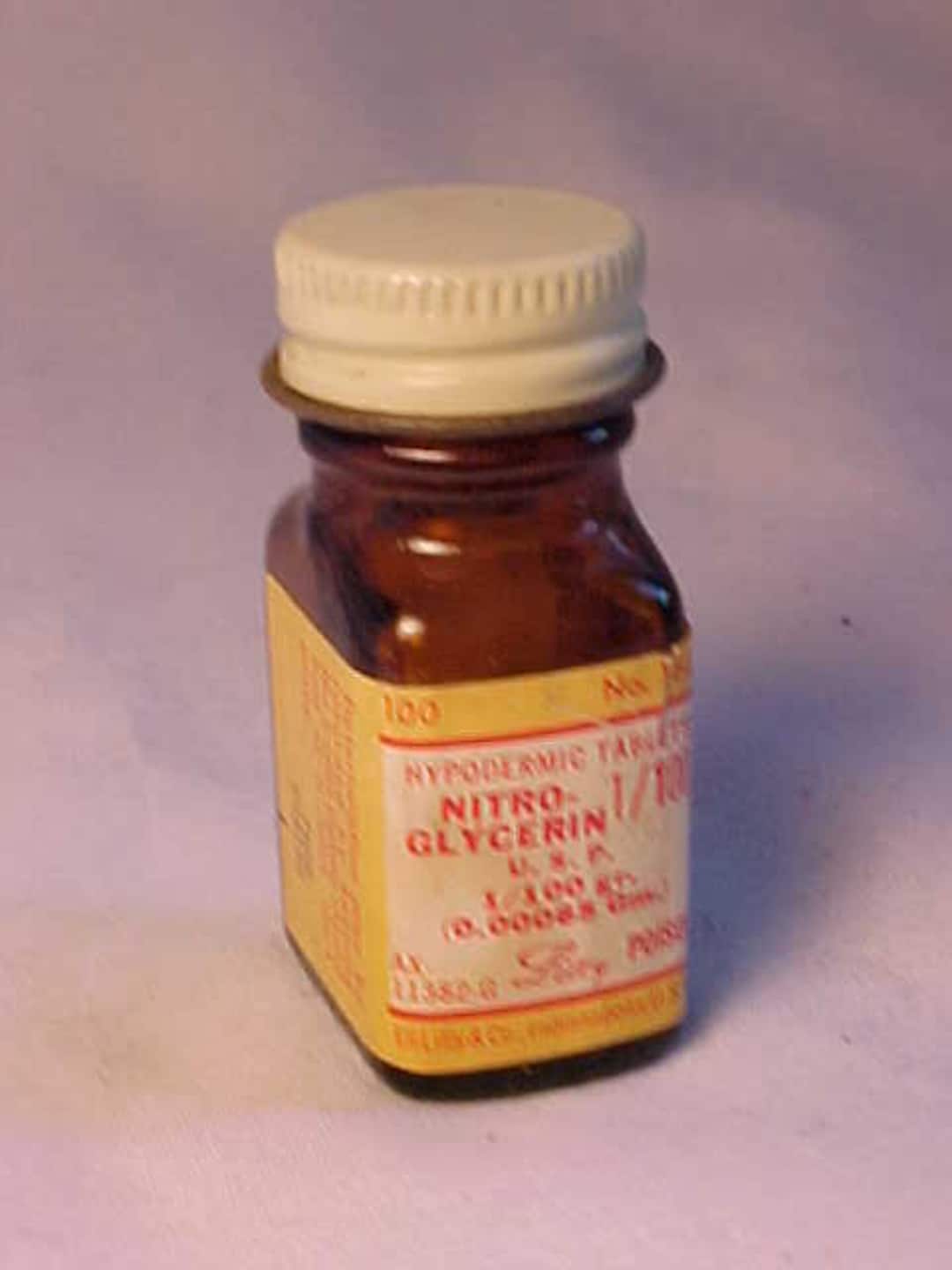 C1950s 100 Hypodermic Tablets Nitroglycerin Eli Lilly & Co ...