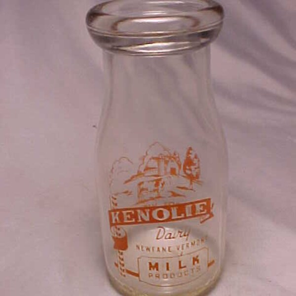 Vintage Milk Bottle - Etsy