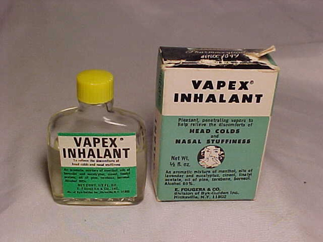 C1960s Vapex Inhalant E. Fougera & Co. Hicksville, New York, Vintage ...
