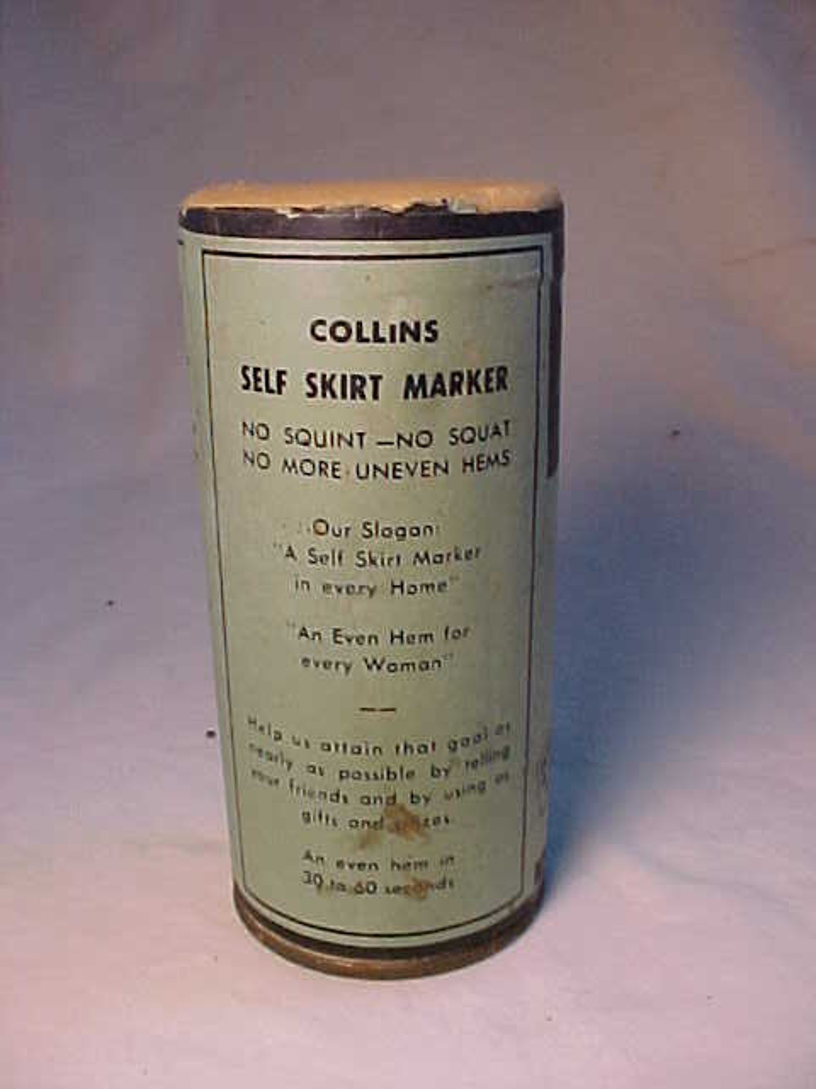 C1930s Collins Special White Marking Powder Container for - Etsy