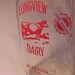 1951 Longview Dairy Plymouth, N.H., One Quart Size Red Pyro Label Milk ...